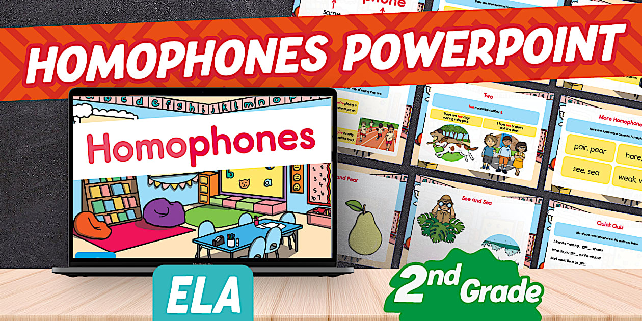 Homophones PowerPoint & Google Slides I Grammar & Spelling