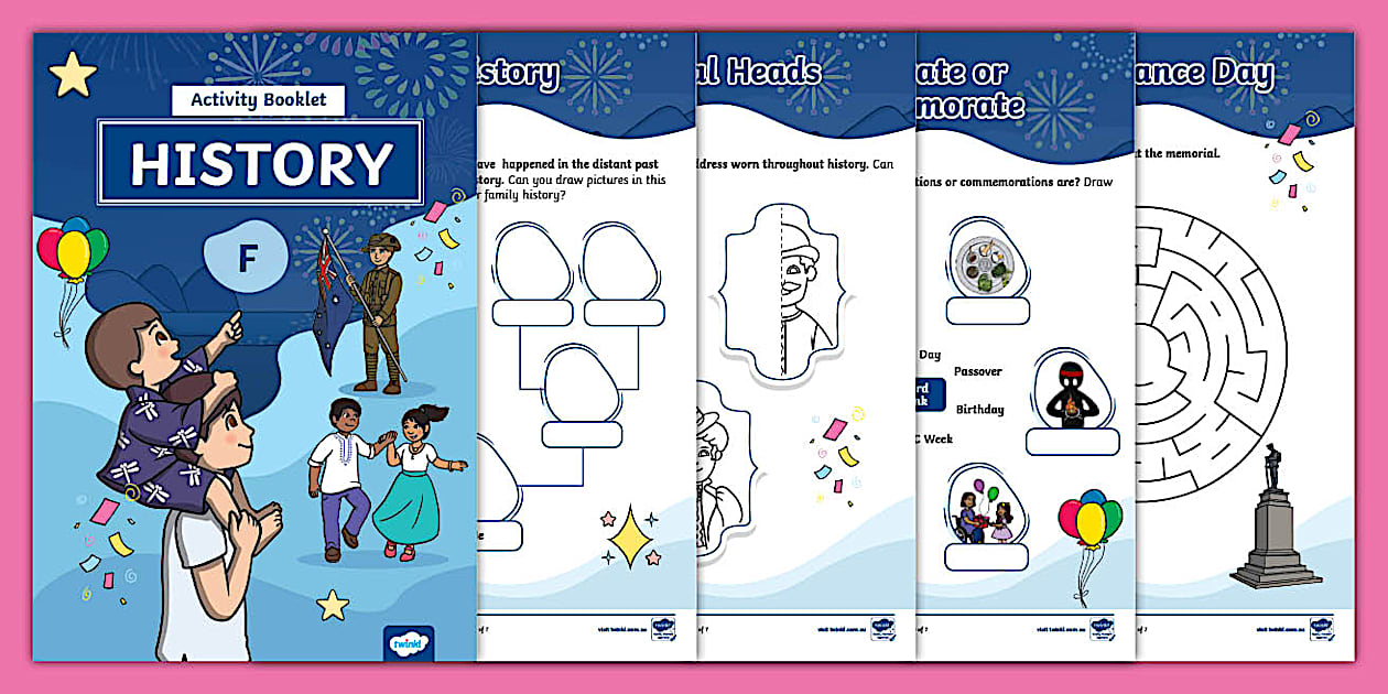 History Activity Booklet Foundation (teacher made) - Twinkl