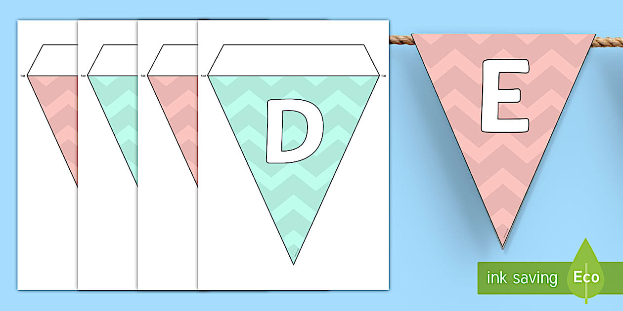 Pastel ZigZag Alphabet Display Bunting (Teacher-Made)