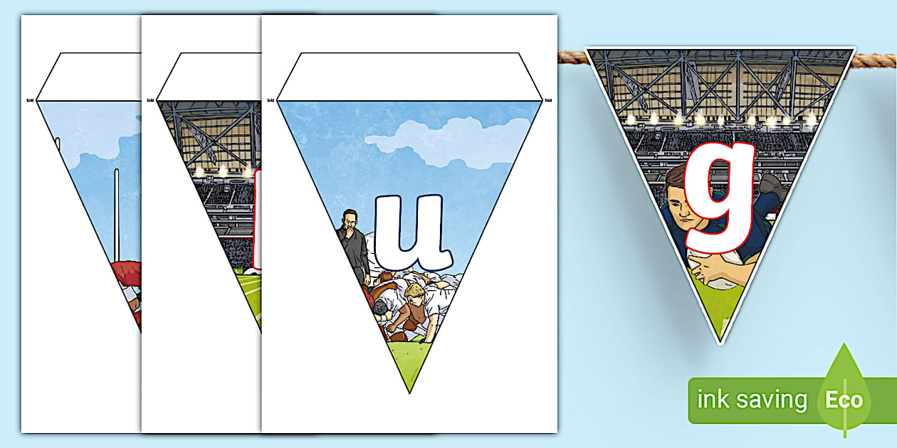 Rugby World Tournament Bunting - Sports Event (teacher made)