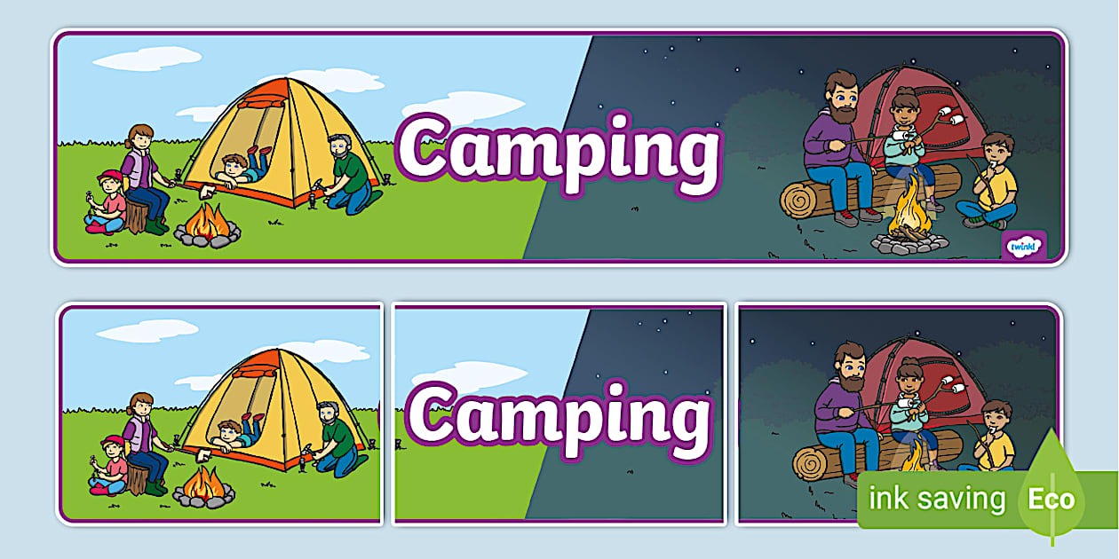 Camping Display Banner - KS1 (teacher made) - Twinkl