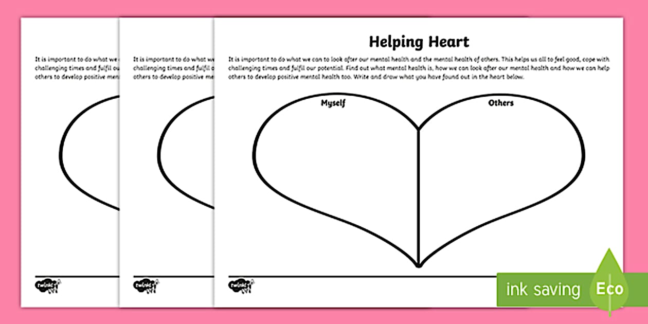 Helping Hearts Activity - School Closure Resources - Twinkl