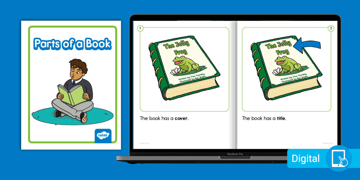 Parts of a Book Early Emergent Reader eBook (teacher made)