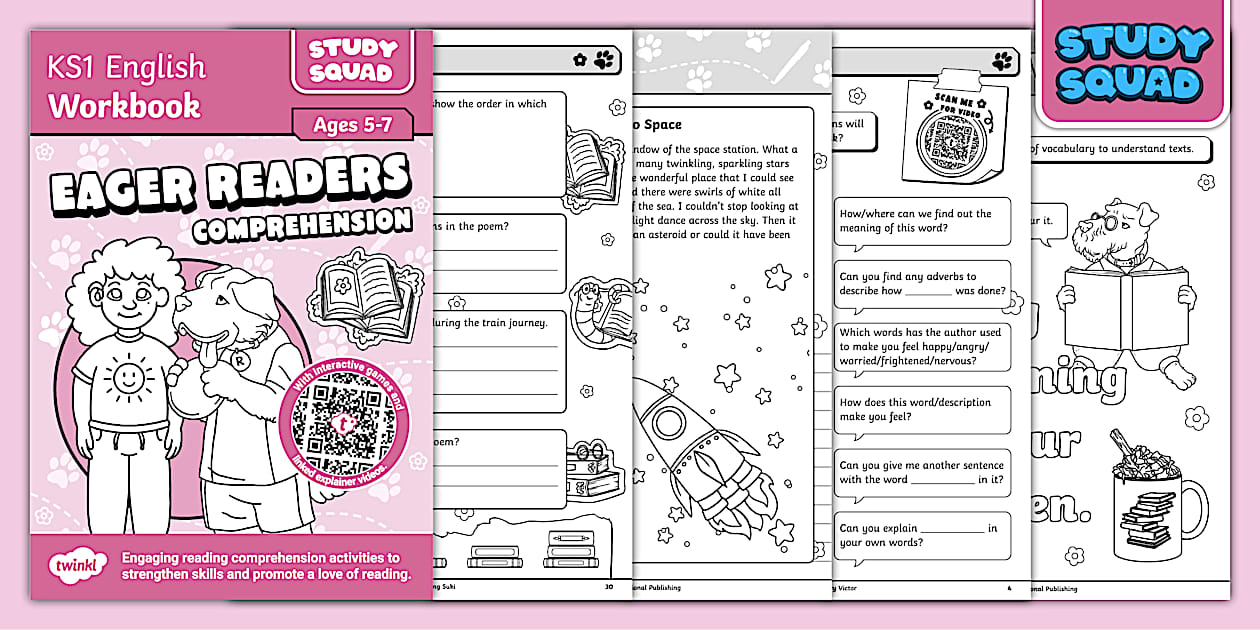 Study Squad KS1 Eager Readers Comprehension Workbook