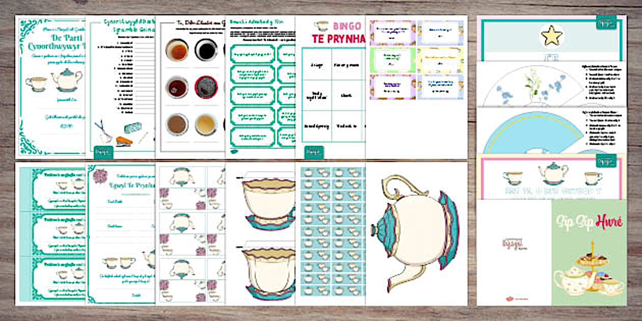 Cynorthwywyr Dysgu: Pecyn Te Parti (Teacher-Made) - Twinkl