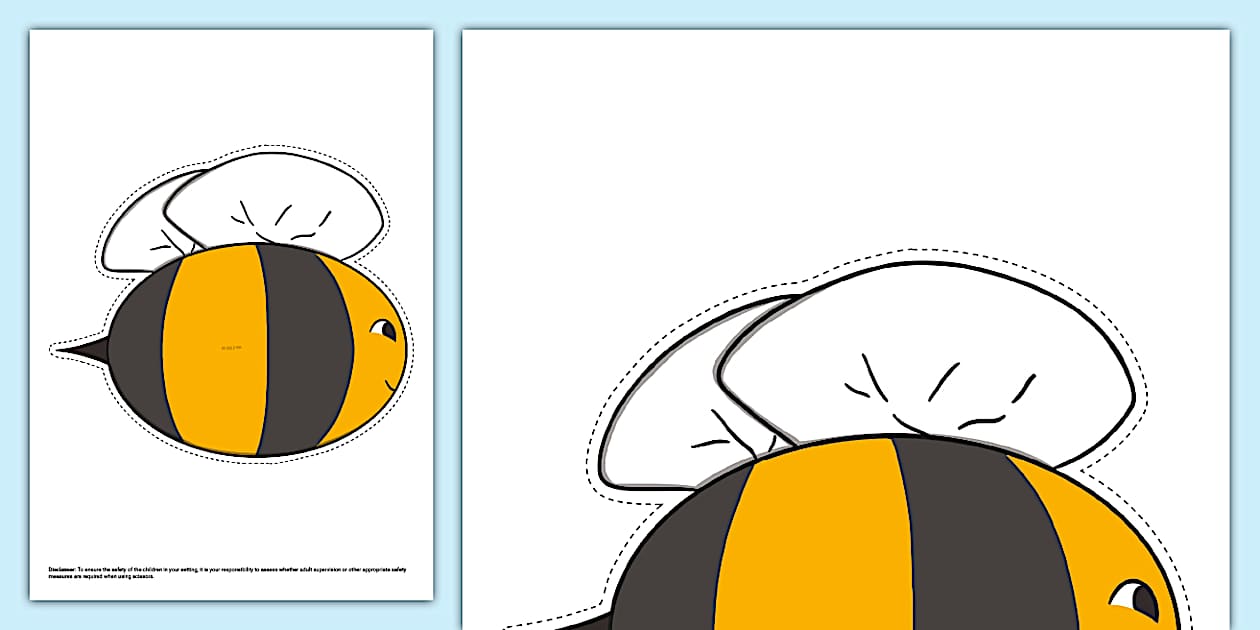 Bee Emoticon Cut-Out
