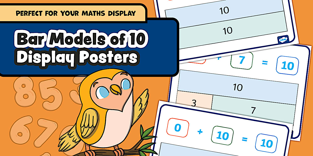 👉 Bar Models of 10 Display Posters
