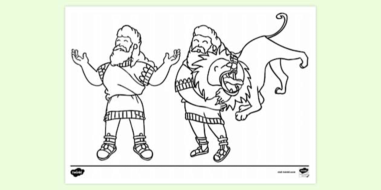 Samson Colouring Page | Colouring Sheets (teacher made)