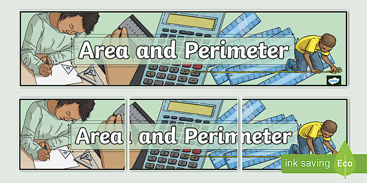 👉 Area and Perimeter Display Banner - Twinkl