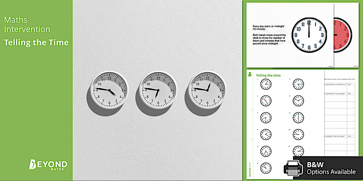 Telling the Time Lesson Pack (teacher made) - Twinkl