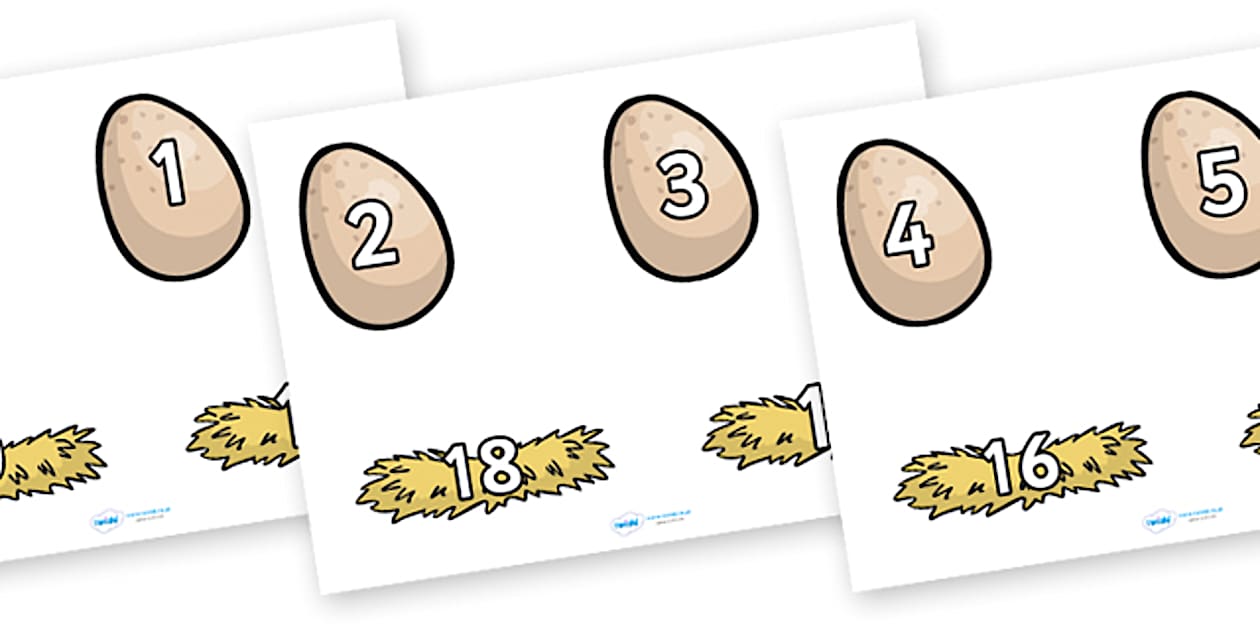 Number Bonds to 20 on Eggs and Nests (teacher made) - Twinkl