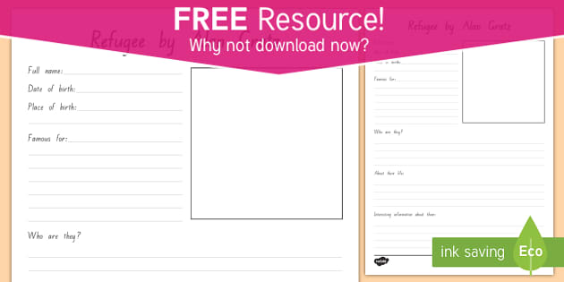 FREE! - Term 1 Week 2 Year 7 and 8 Chapter Chat Author Study Worksheet to