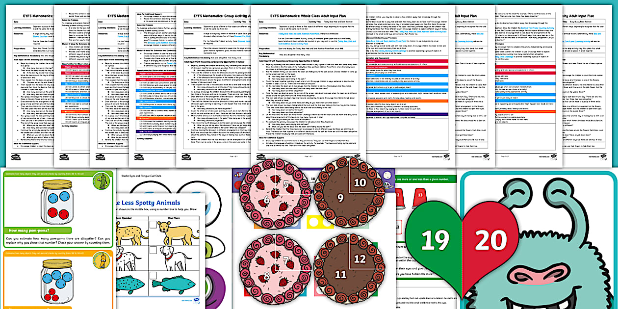 EYFS Children Say What Is One More or One Less Than a Given Number ...