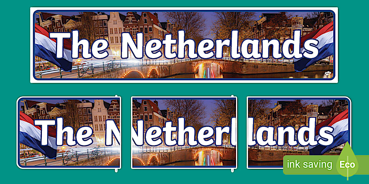 Cursive The Netherlands Display Banner (Teacher-Made)