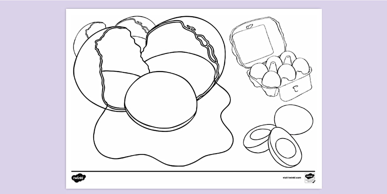 Egg Colouring | Colouring Sheets (teacher made) - Twinkl