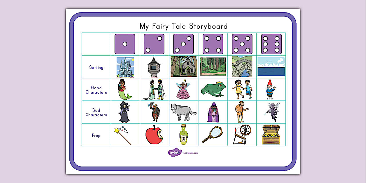 Fairy Tale Roll a Story Mat (teacher made) - Twinkl