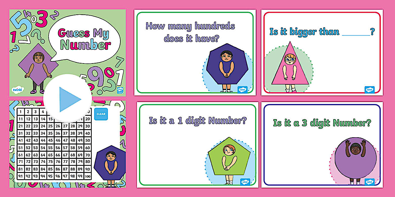 Guess My Number - Guessing Game - Number and Place Value KS1