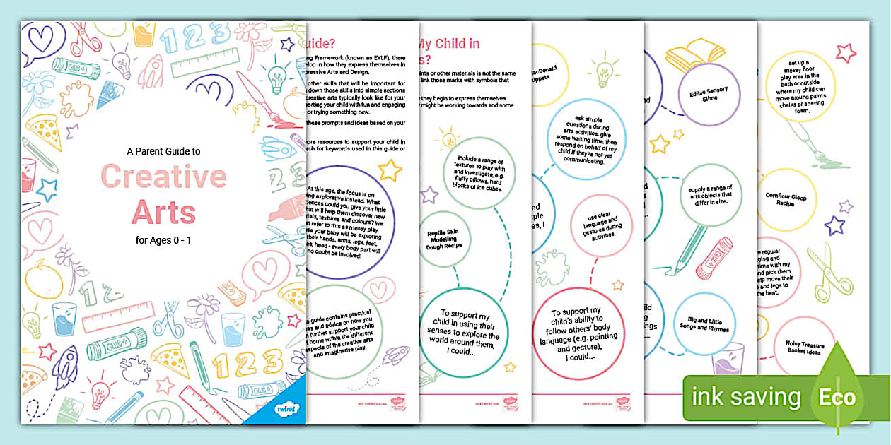 A Parent Guide to Creative Arts Ages 0-1 (teacher made)