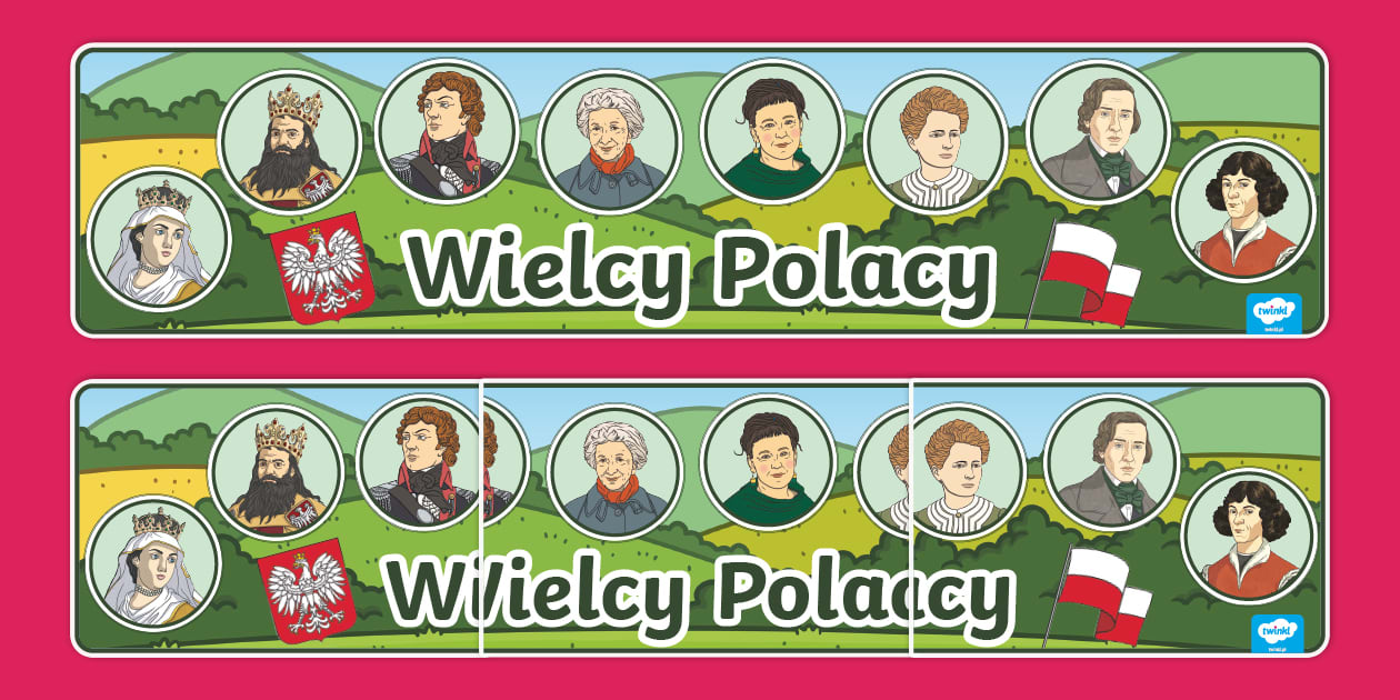 Wielcy Polacy | Polska | Baner | Dekoracja (Teacher-Made)