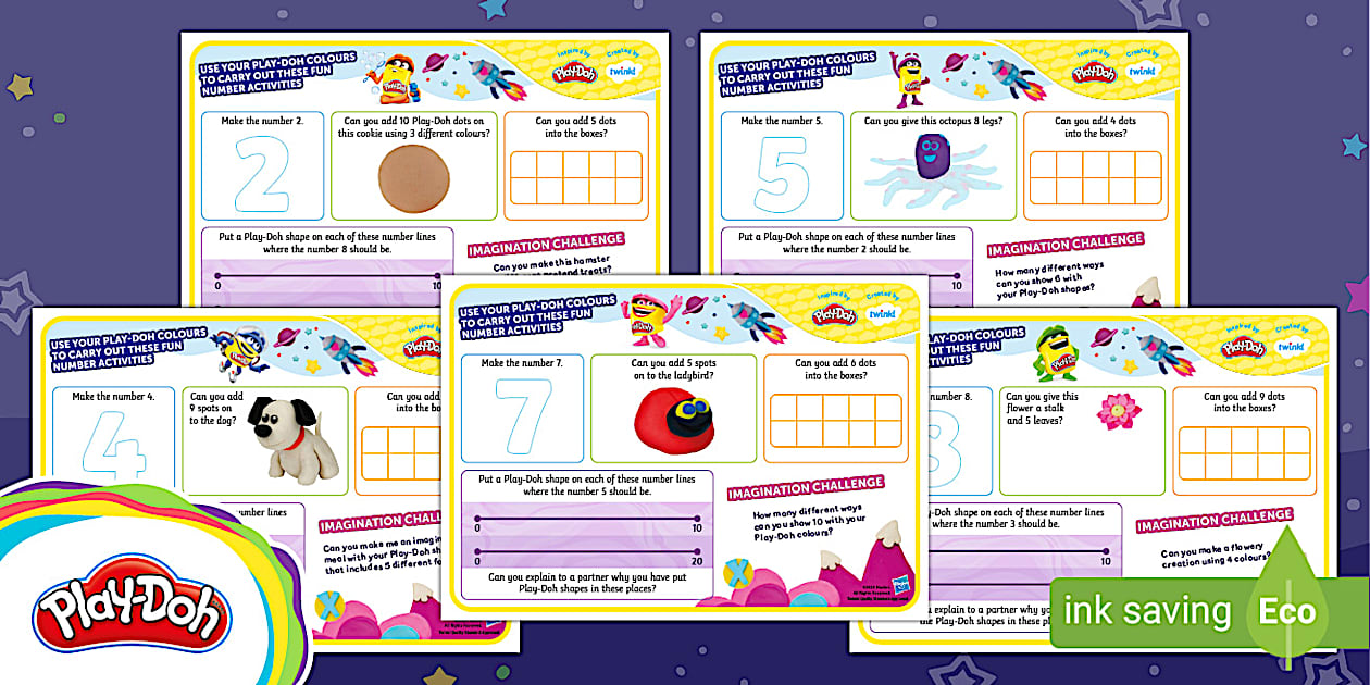FREE! - *Play-Doh: Number Activity Mats* (teacher made)