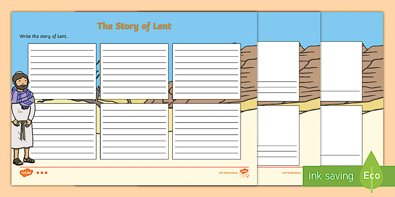 NSW Lent Story Writing Worksheet (teacher made) - Twinkl