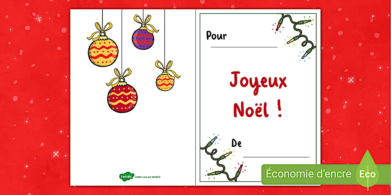 Carte Joyeux Noël