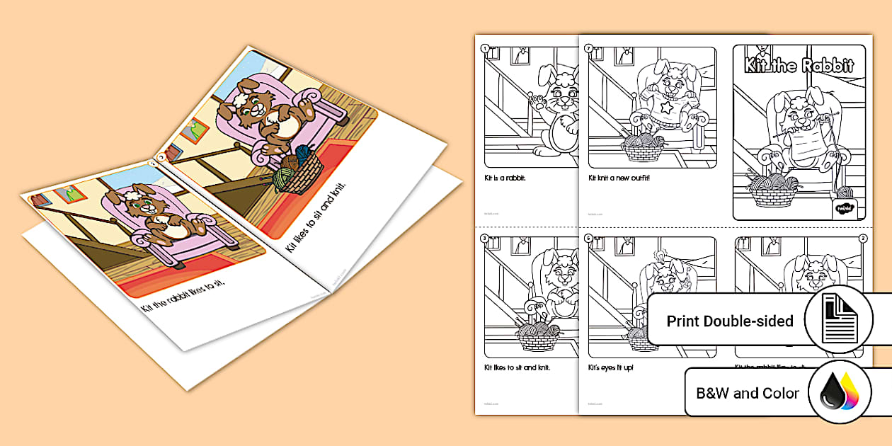 Kit the Rabbit -it Word Family Emergent Reader - Twinkl