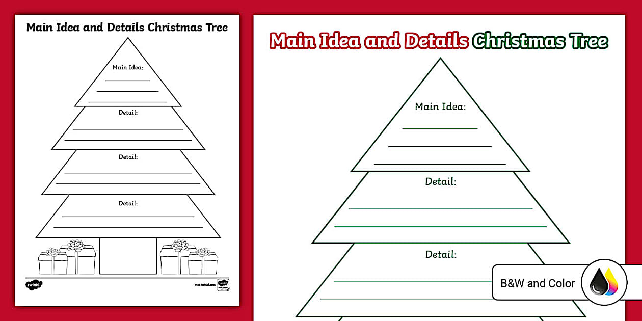 Christmas Tree Writing Template for Kids | Twinkl USA