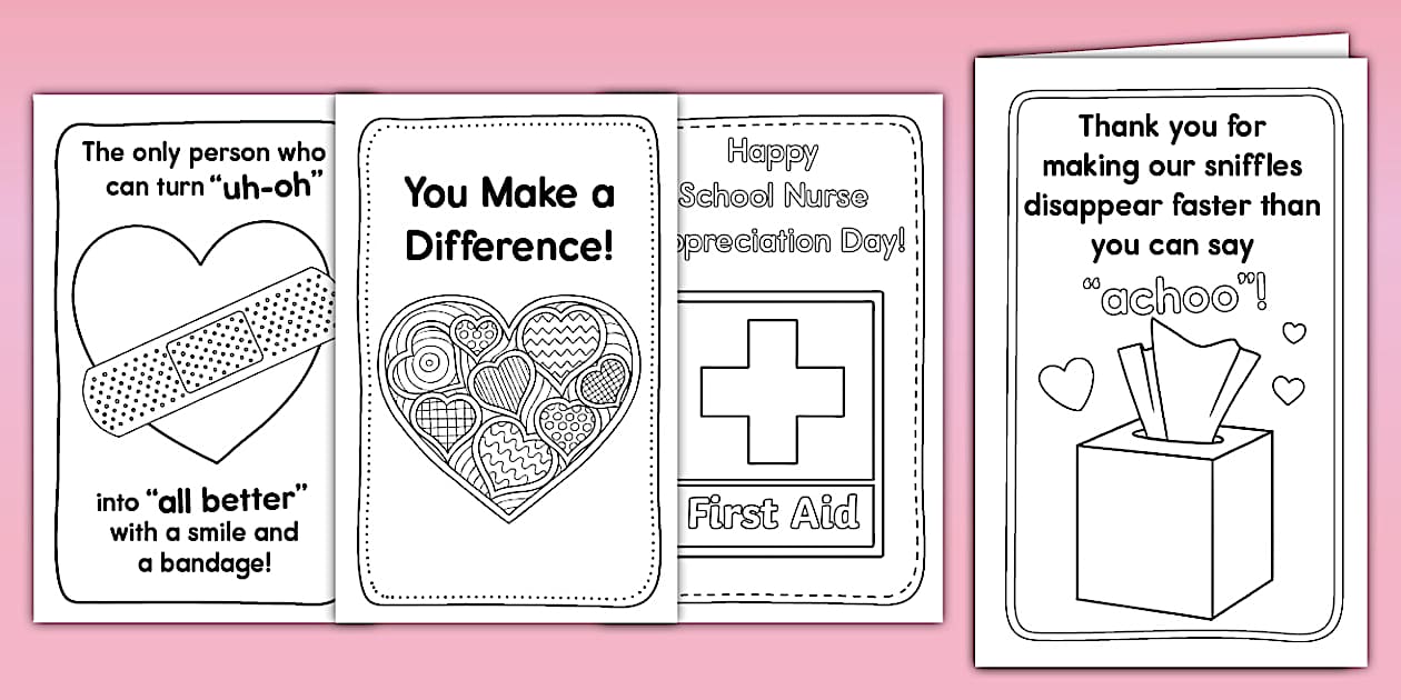 School Nurse Appreciation Day Cards (Teacher-Made) - Twinkl
