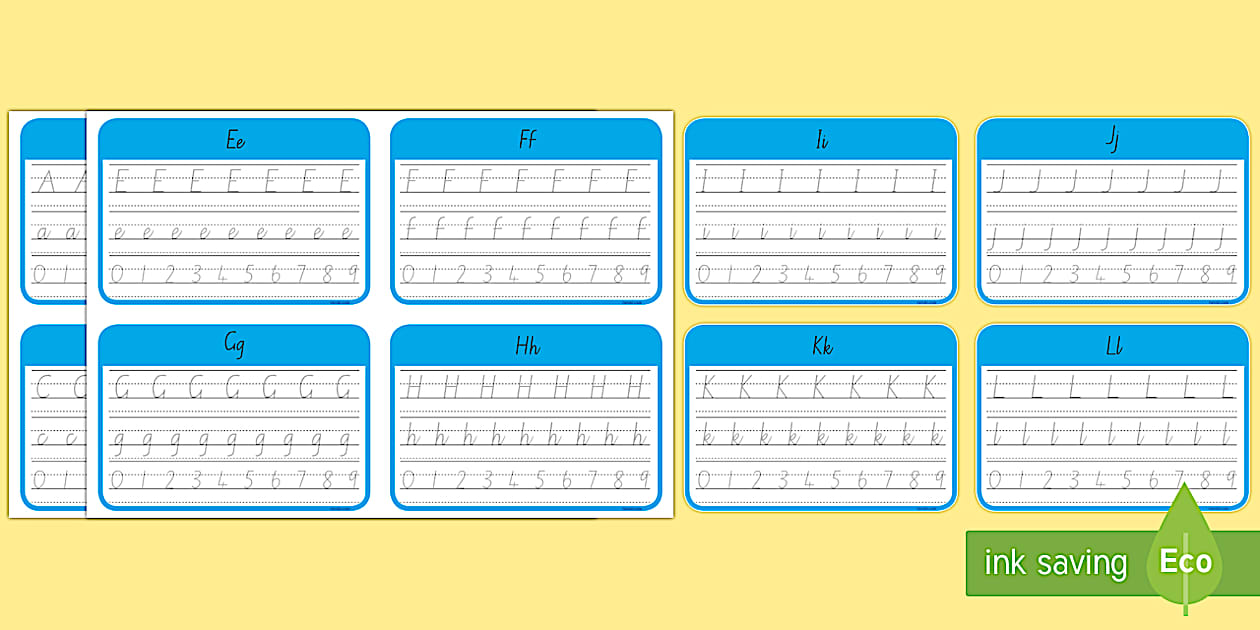 Cursive Alphabet Worksheets | English Resources | Twinkl
