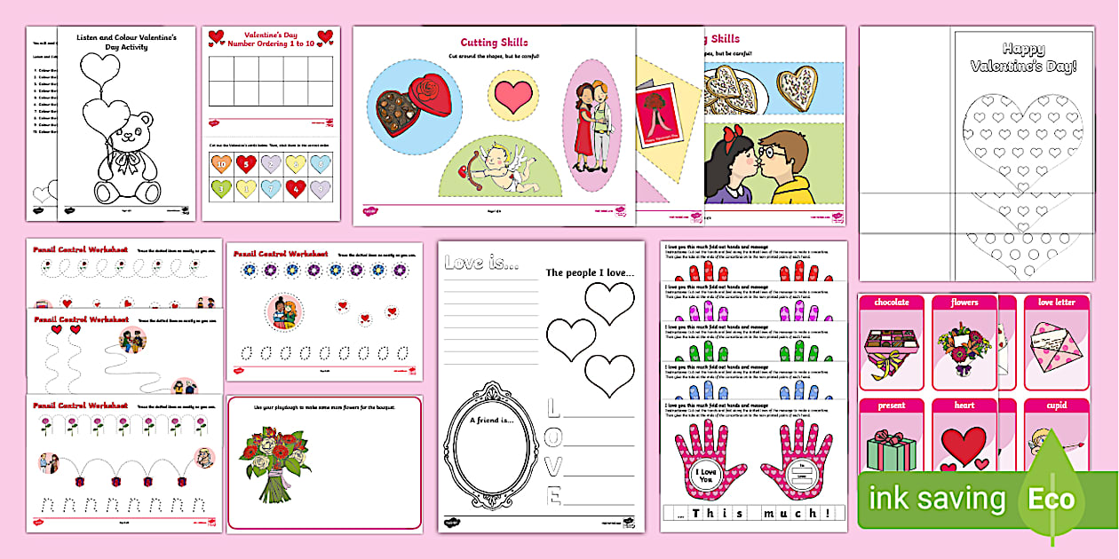 Printable Valentine's Day Activities for Kids - Twinkl Pack