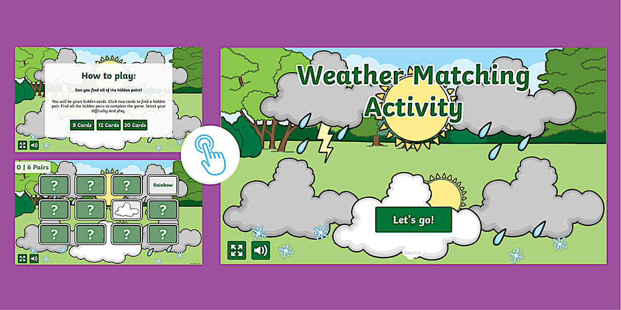 Weather Matching Activity (öğretmen yaptı) - Twinkl