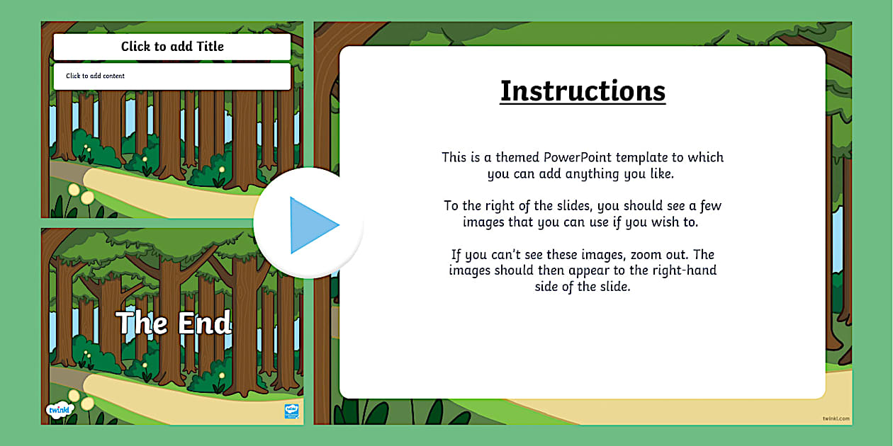 Tree Themed Editable PowerPoint Background Templates