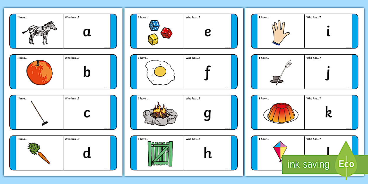 Alphabet Loop Cards - ESL Alphabet Games - Twinkl