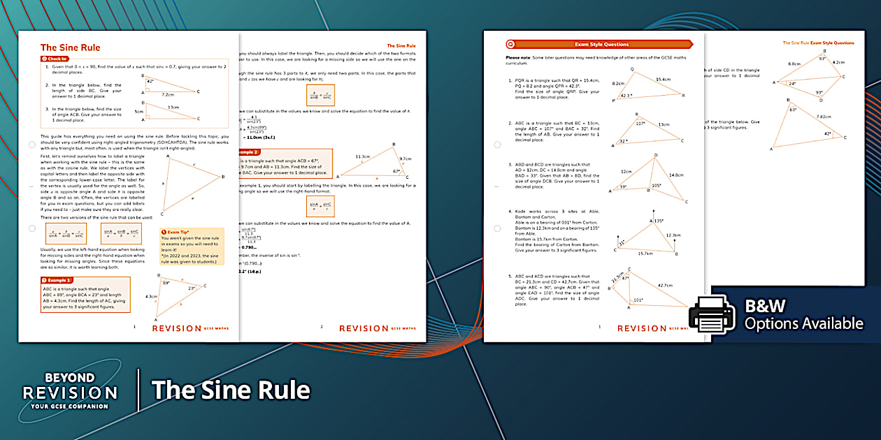 👉 The Sine Rule (teacher made) - Twinkl