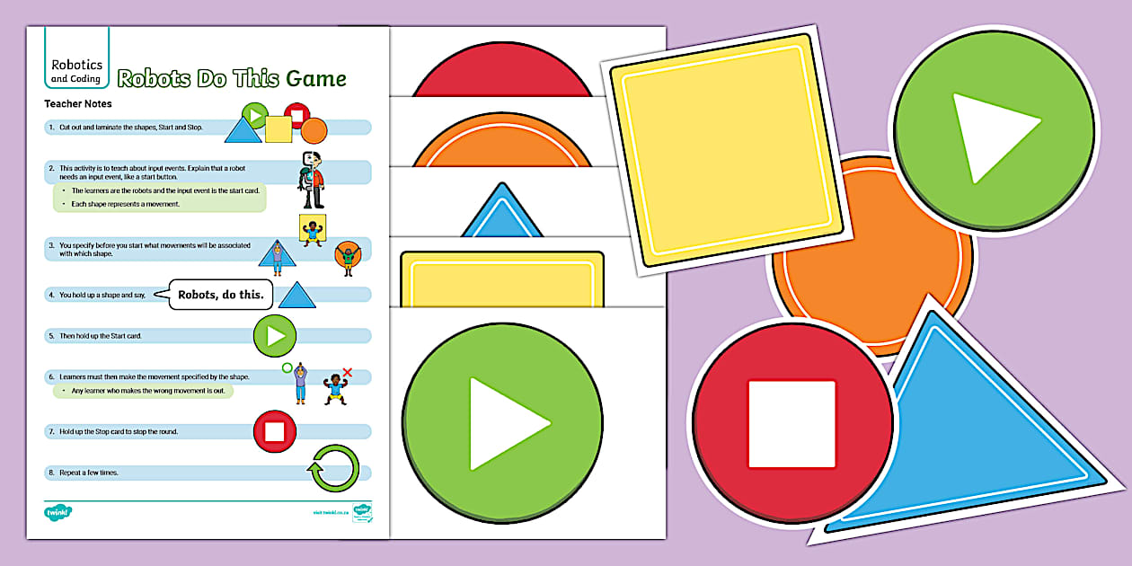 Robotics and Coding - Robots Do This (teacher made) - Twinkl