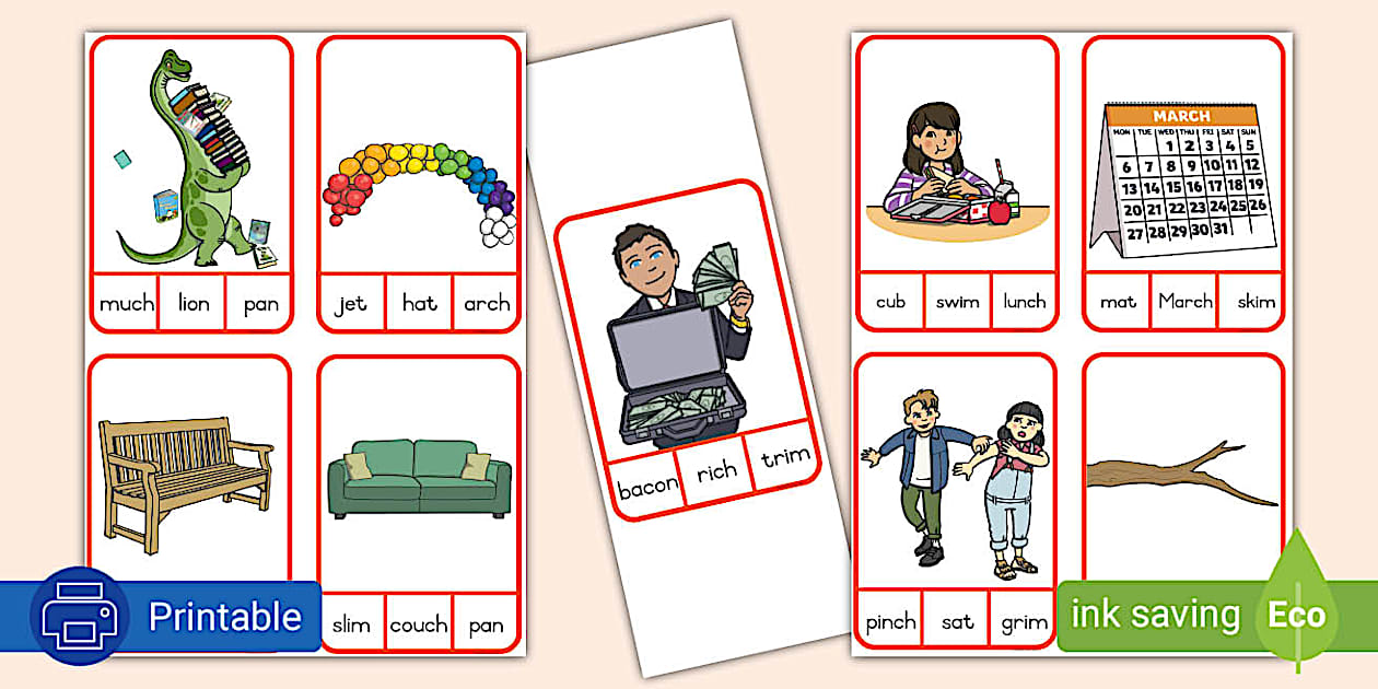 Grade 1 Phonics: -ch sound peg card activity (teacher made)