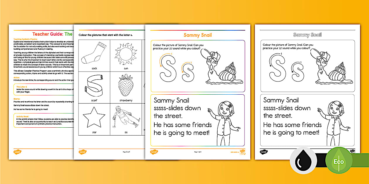 Phonics Letter S Worksheet - Teacher-Made - Twinkl Canada