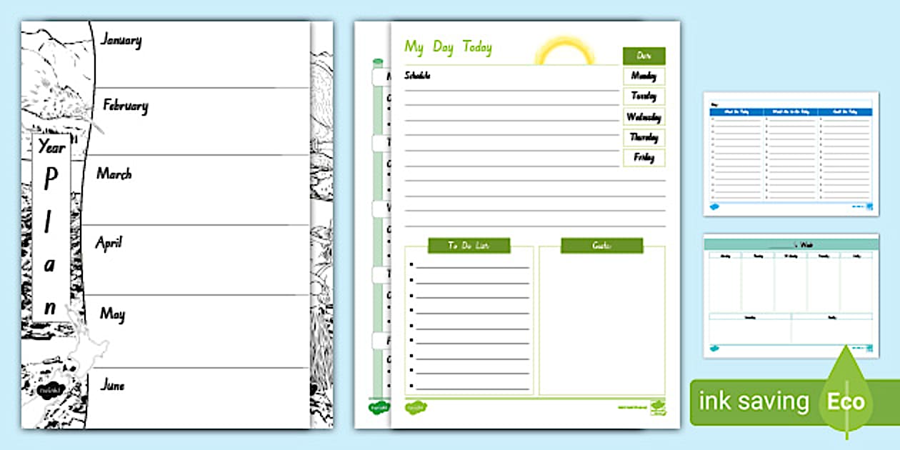 Wellbeing Journal Inserts - Planners (teacher made) - Twinkl