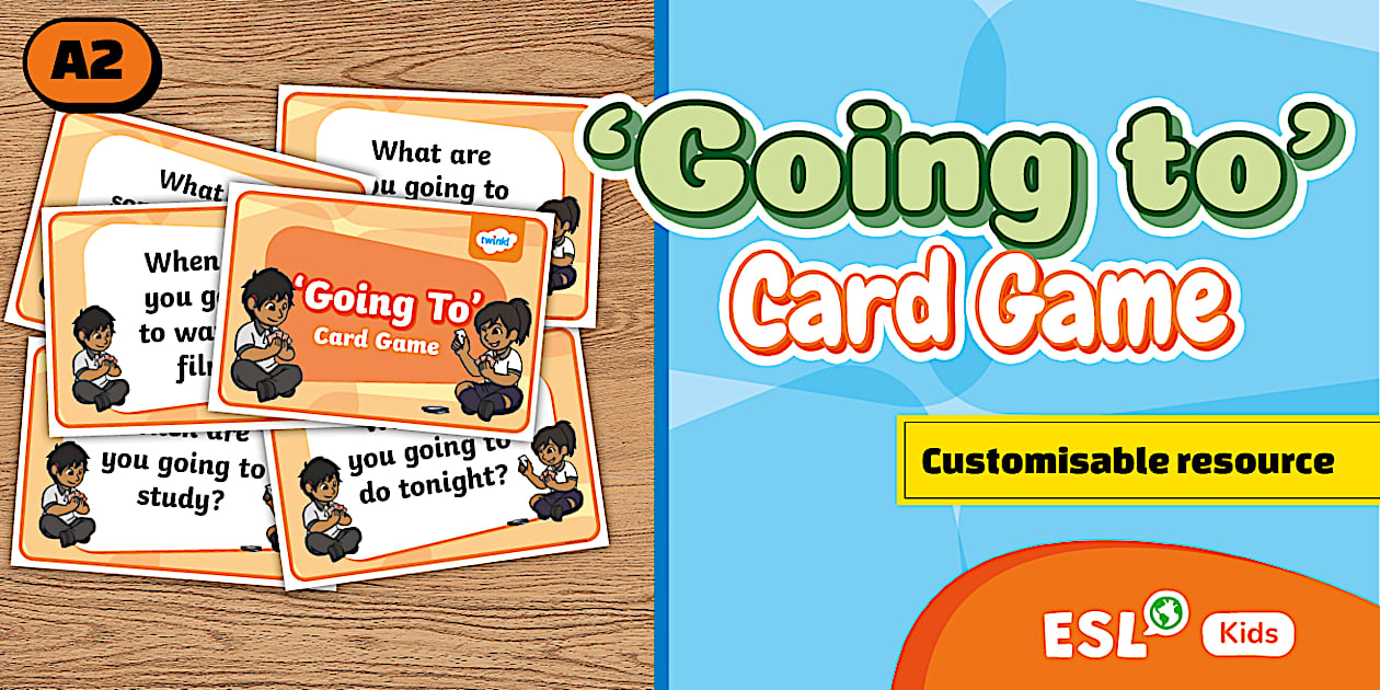 ESL 'Going To' Card Game for Kids