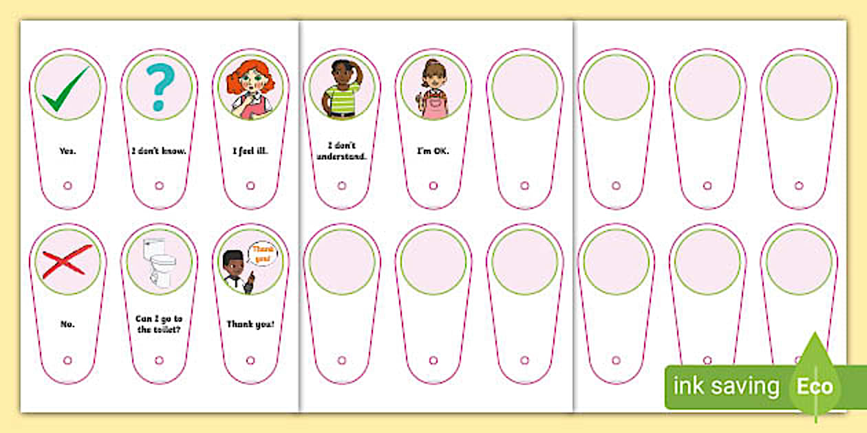 Useful Phrases Communication Fan (Teacher-Made) - Twinkl