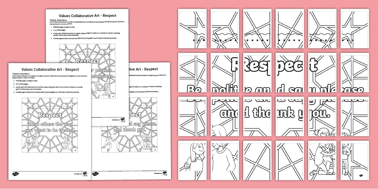 Values Collaborative Art - Respect
