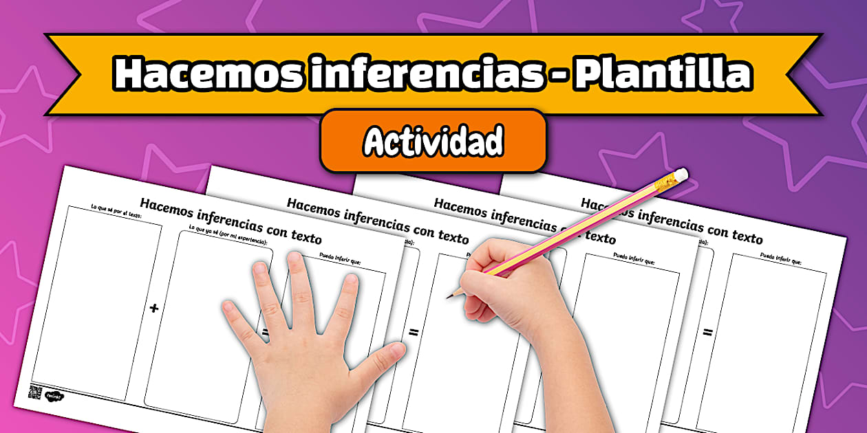 Ficha de actividad: Hacemos inferencias - Plantilla