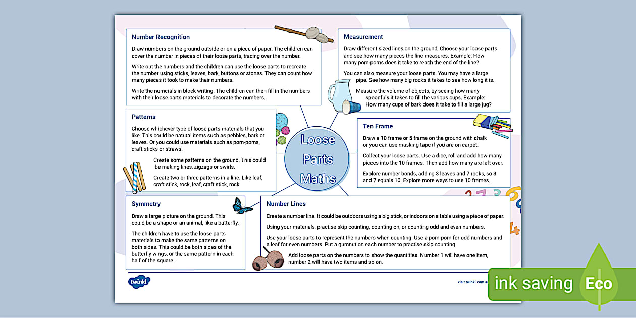 Loose Parts Maths (teacher made) - Twinkl
