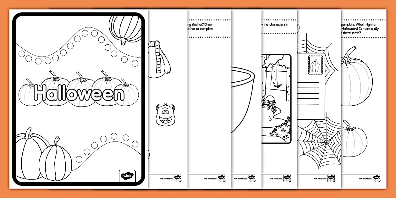 Printable Halloween Coloring Book | Teaching | Twinkl USA