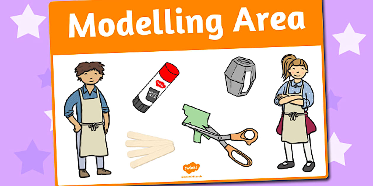 👉 Modeling Area Sign (Teacher-Made) - Twinkl