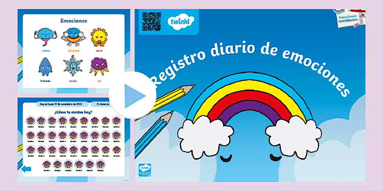 PowerPoint: Registro diario de emociones cambiantes - Twinkl