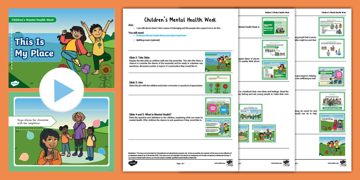 Children's Mental Health Week Assembly Pack | 2026 | KS1