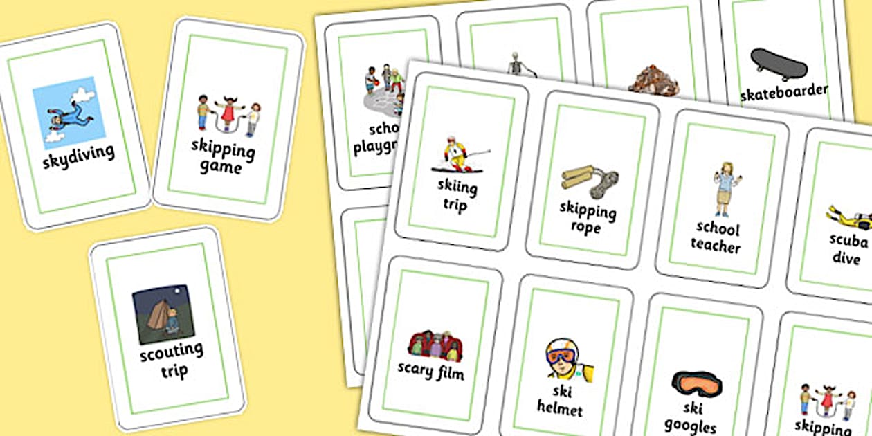 Three Syllable SC/SK Playing Cards (teacher made) - Twinkl
