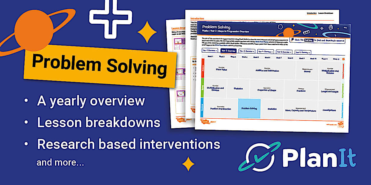 👉 Y2 Problem Solving PlanIt Maths Steps to Progression Overview